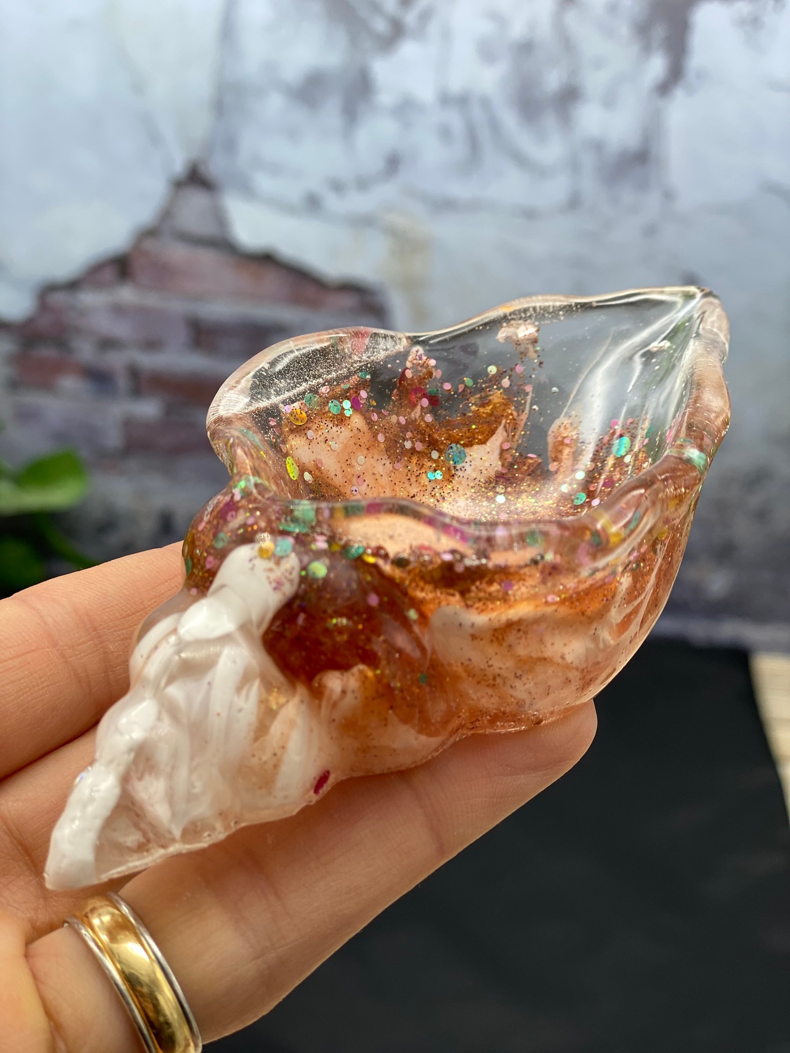Handmade Resin Conch Shell Trinket Dish Seashell Dish Resin - Etsy