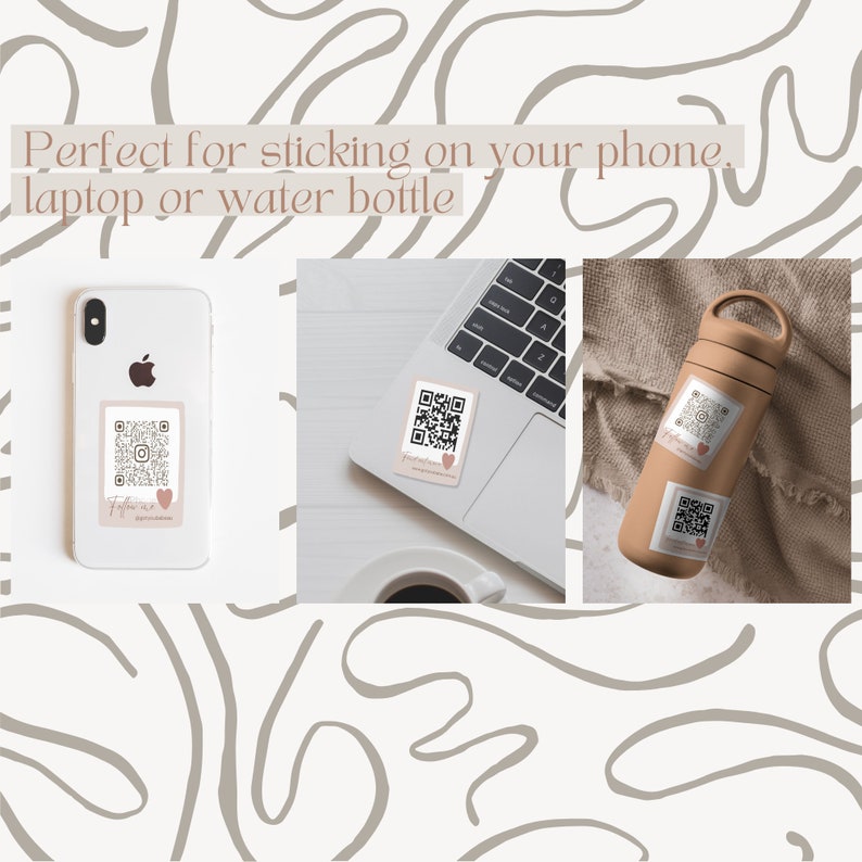 QR Code Sticker Templates for Photographers and Small Business Owners ...