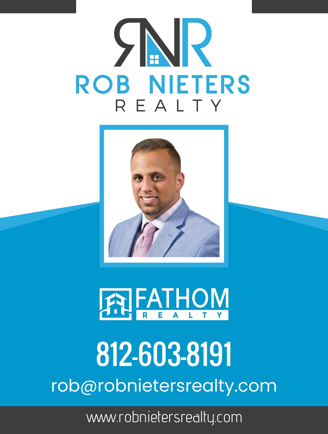 Fathom Realty Yard Sign For Sale Yard Sign Open House For | Etsy