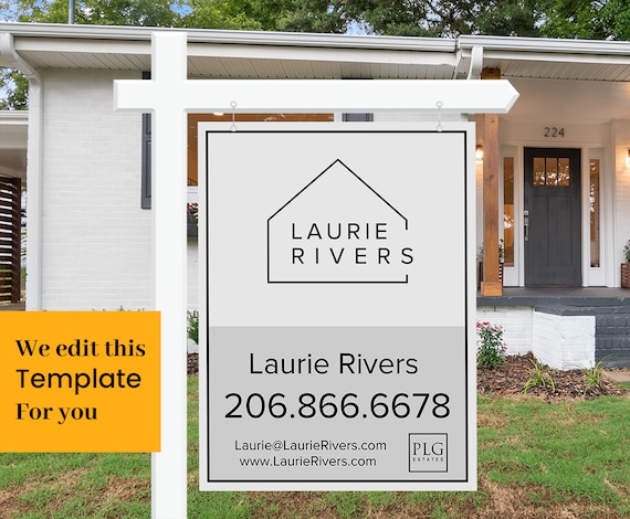 Real Estate Yard Sign Design for Sale Yard Sign - Etsy