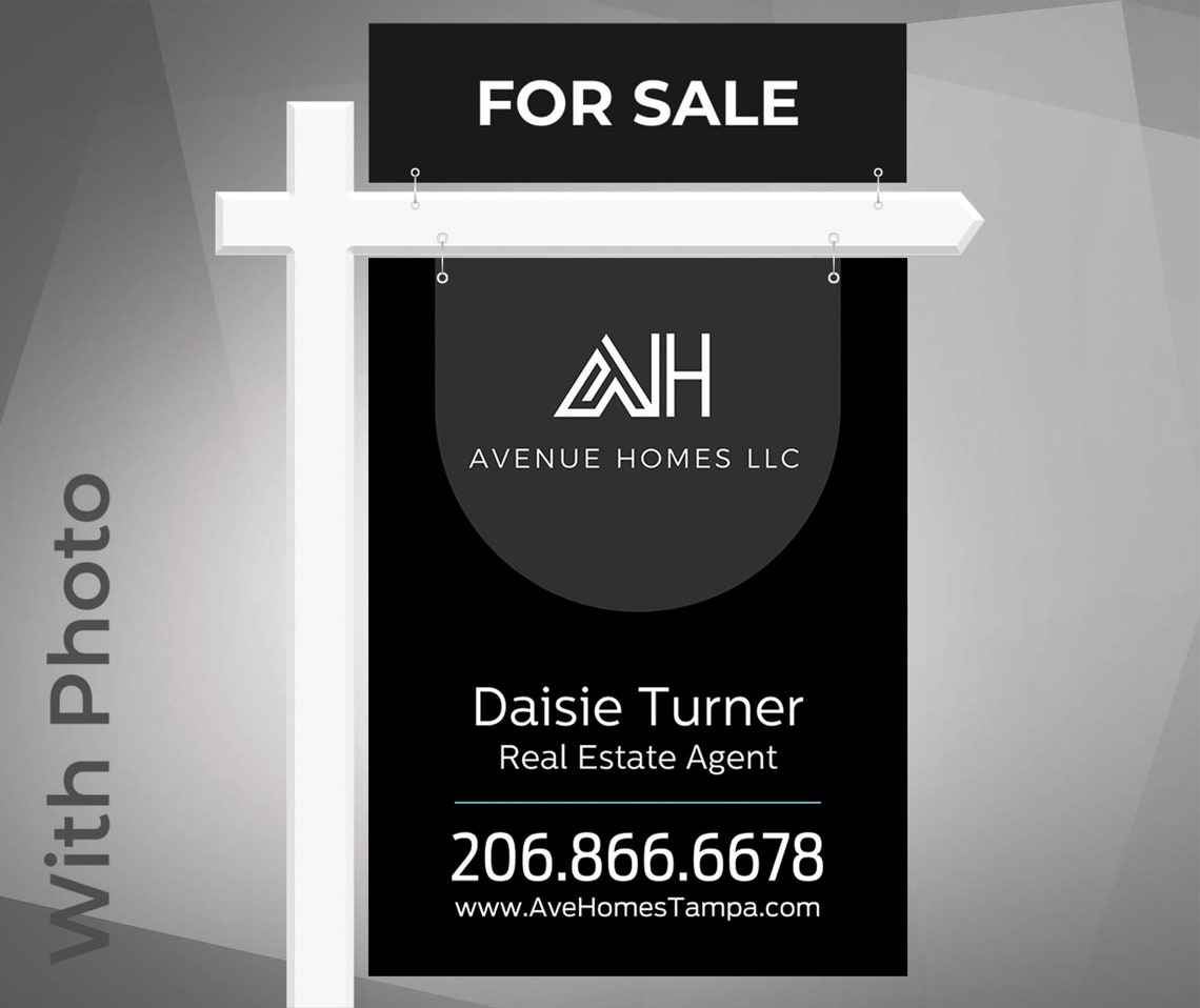 Luxury Real Estate Yard Sign Design for Sale Yard Sign, Open House ...
