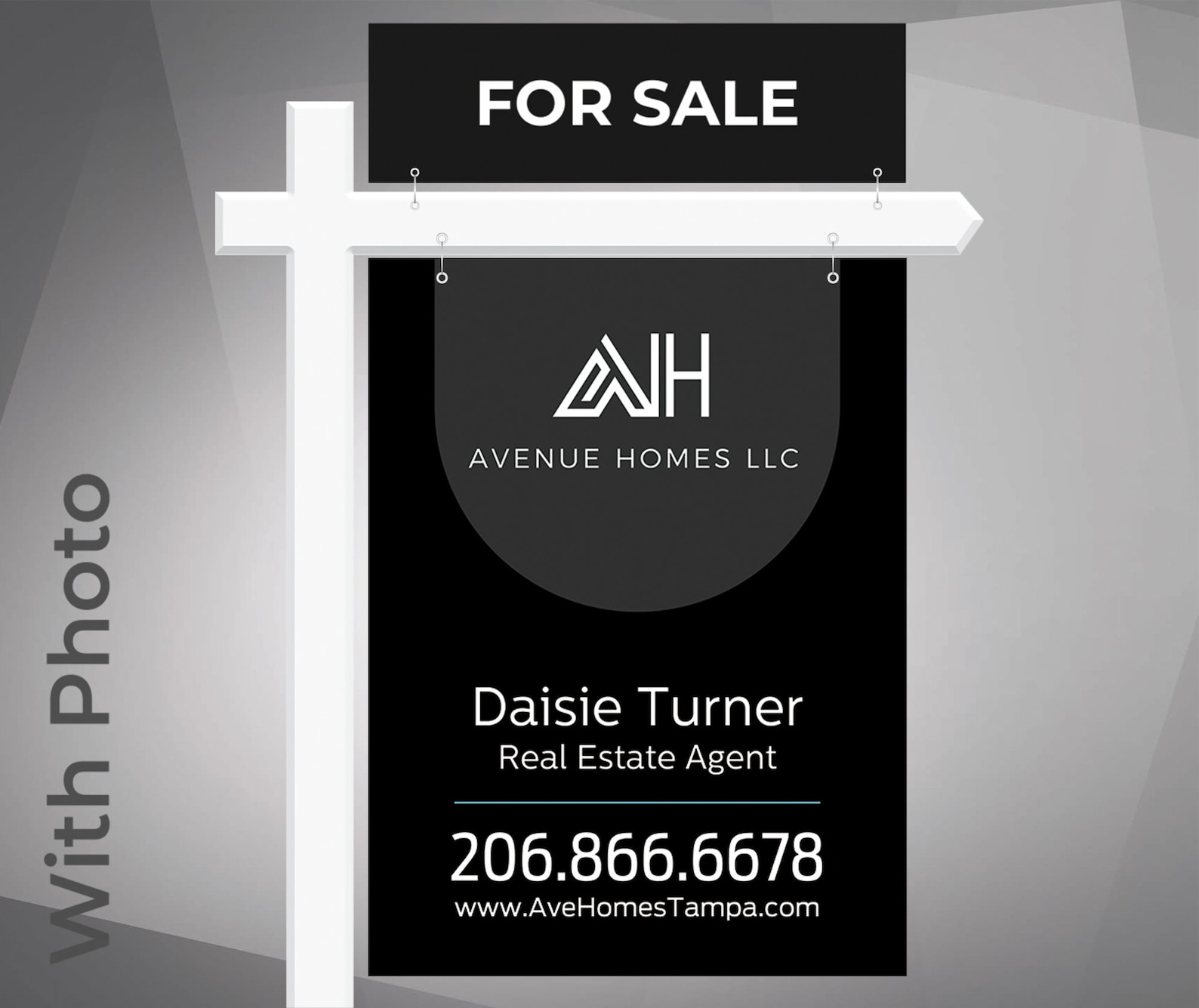Luxury Real Estate Yard Sign Design; for Sale Yard Sign, Open House ...