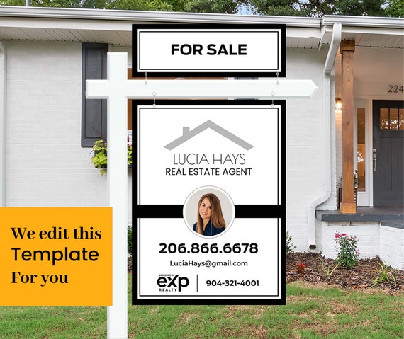 Paper & Party Supplies Design & Templates PRINTED eXp Real Estate Agent ...