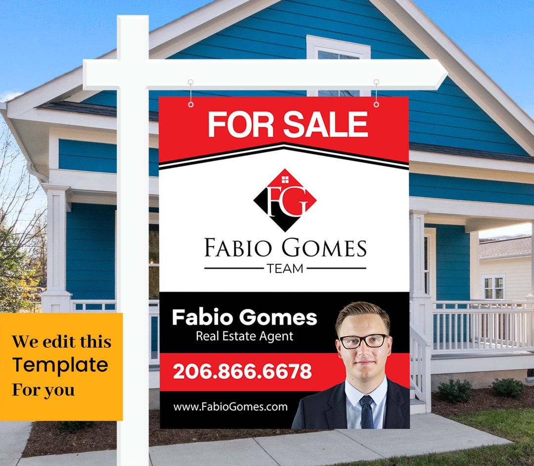 Creative FOR SALE Real Estate Yard Sign Design - Etsy