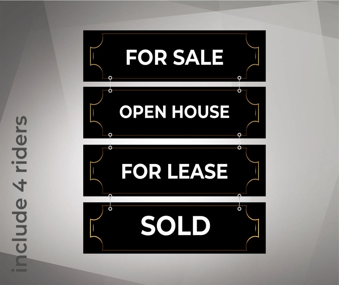 Luxury Real Estate Yard Sign Design for Sale Yard Sign, Open House ...