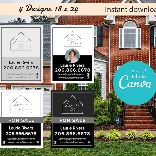 Real Estate Sign - Etsy