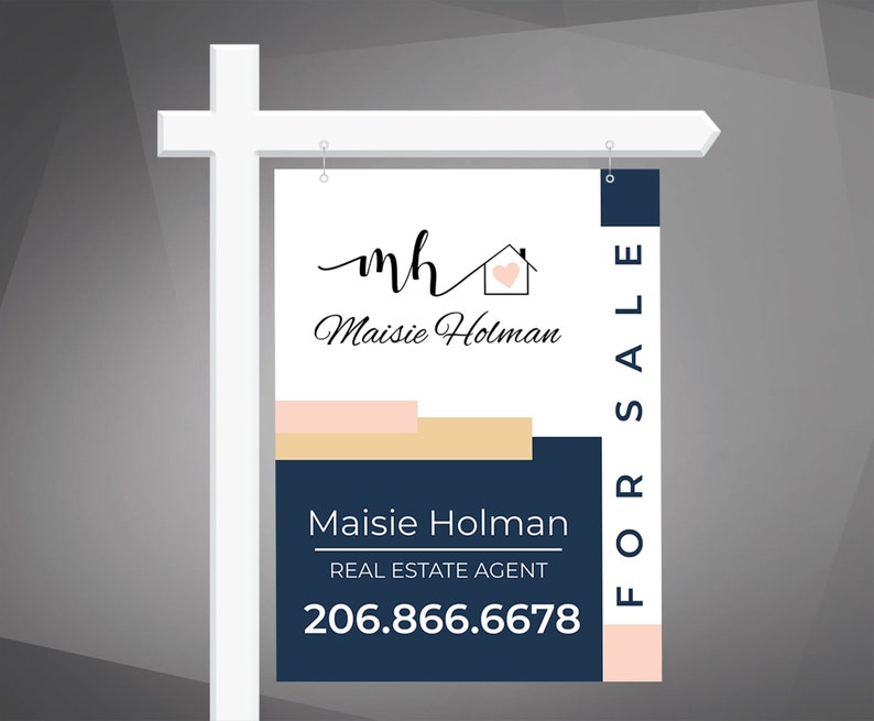 Real Estate Yard Sign Design Creative for Sale Yard Sign - Etsy
