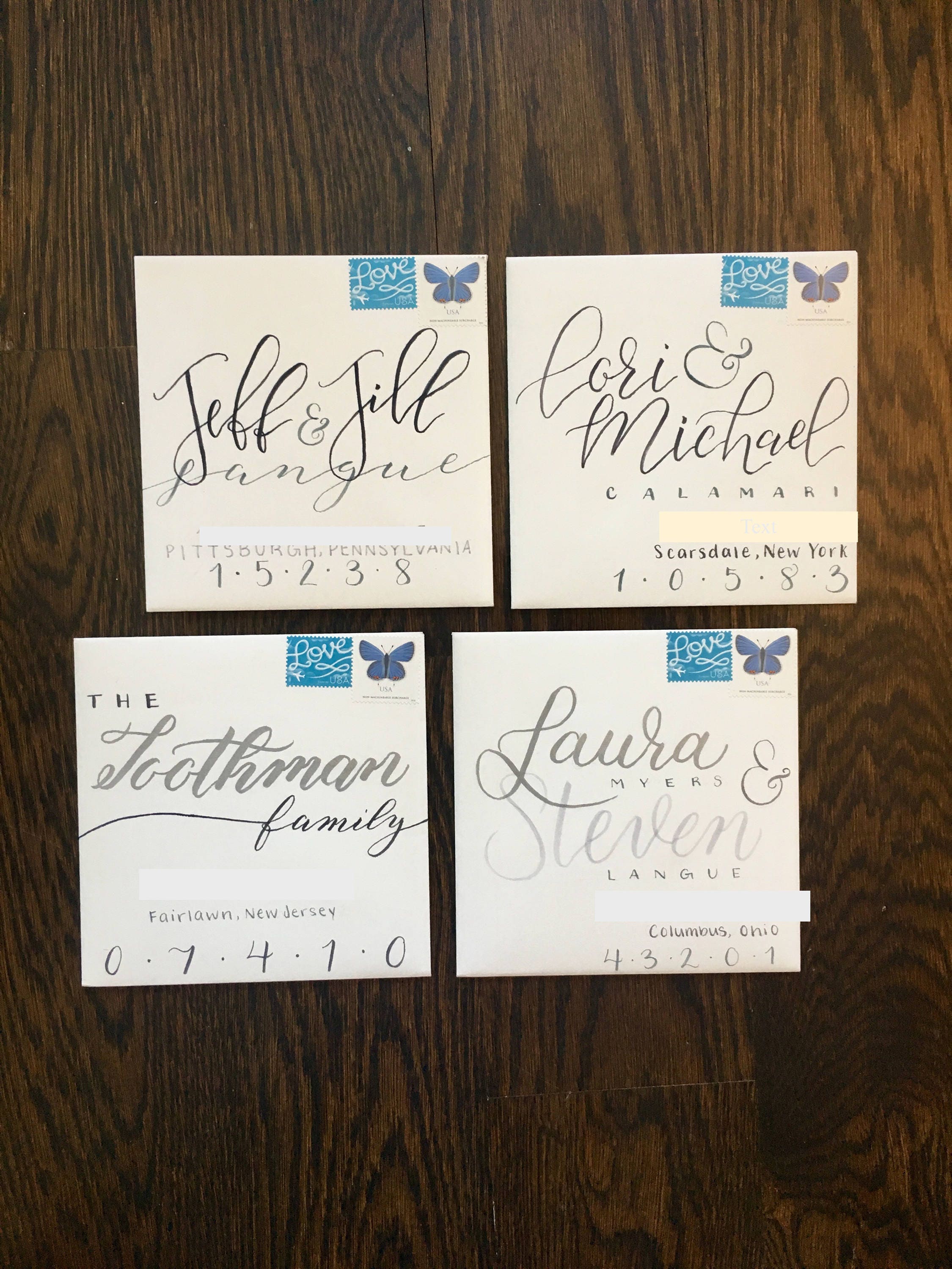 Envelope Calligraphy - Etsy