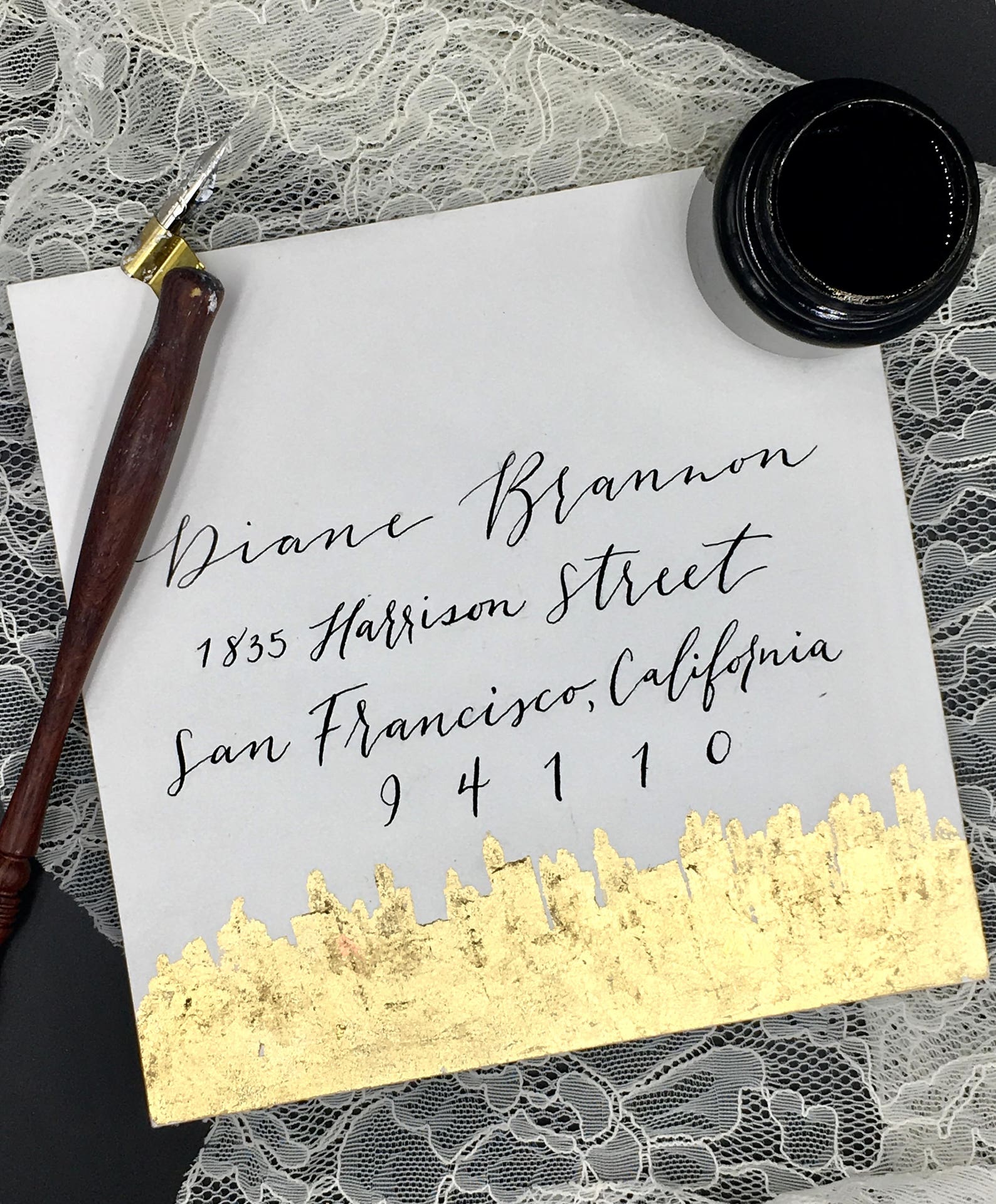 Envelope Calligraphy - Etsy