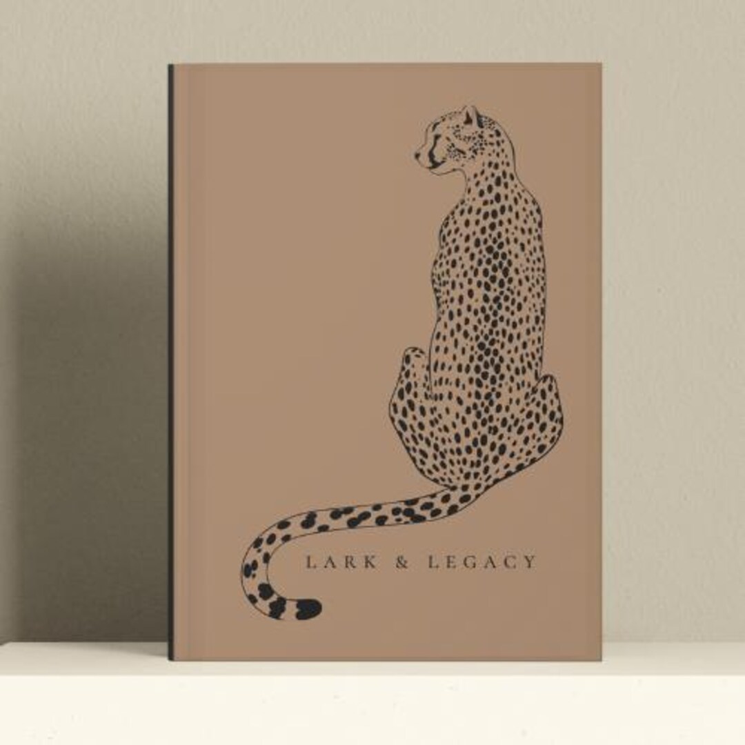 Leopard Print Journal Animal Notebook Jungle Print Unique Journal A5 ...
