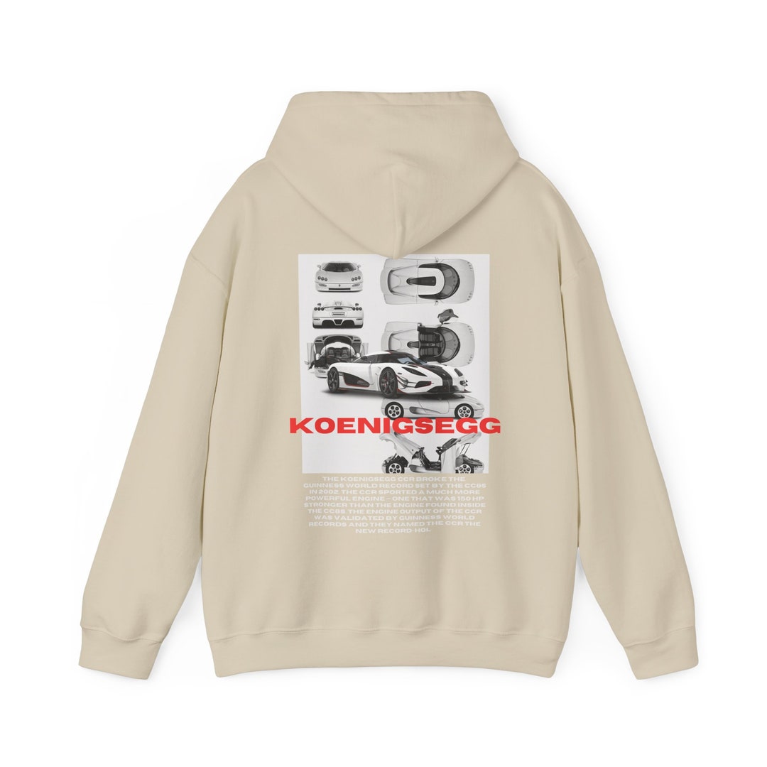 Koenigsegg Streetwear Sports-car Hoodie Oversized Aesthetic Hoodie ...
