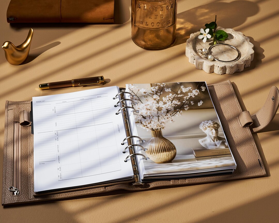 Neoclassic Planner Dashboard | Luxe Paper, Disc Bound or 6-ring - Etsy