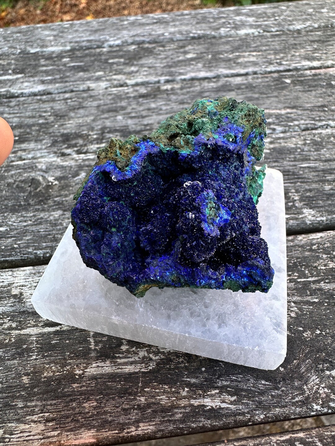 Raw Azurite Malachite Geode | Azurite and Malachite Crystal | Azurite ...