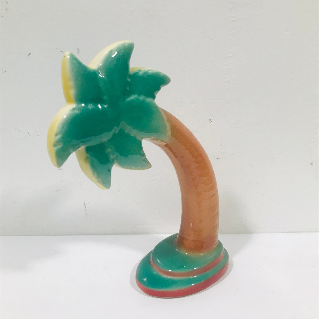 Vintage Palm Tree Ceramic Palm Tree Tiki Decor Jungle Room - Etsy