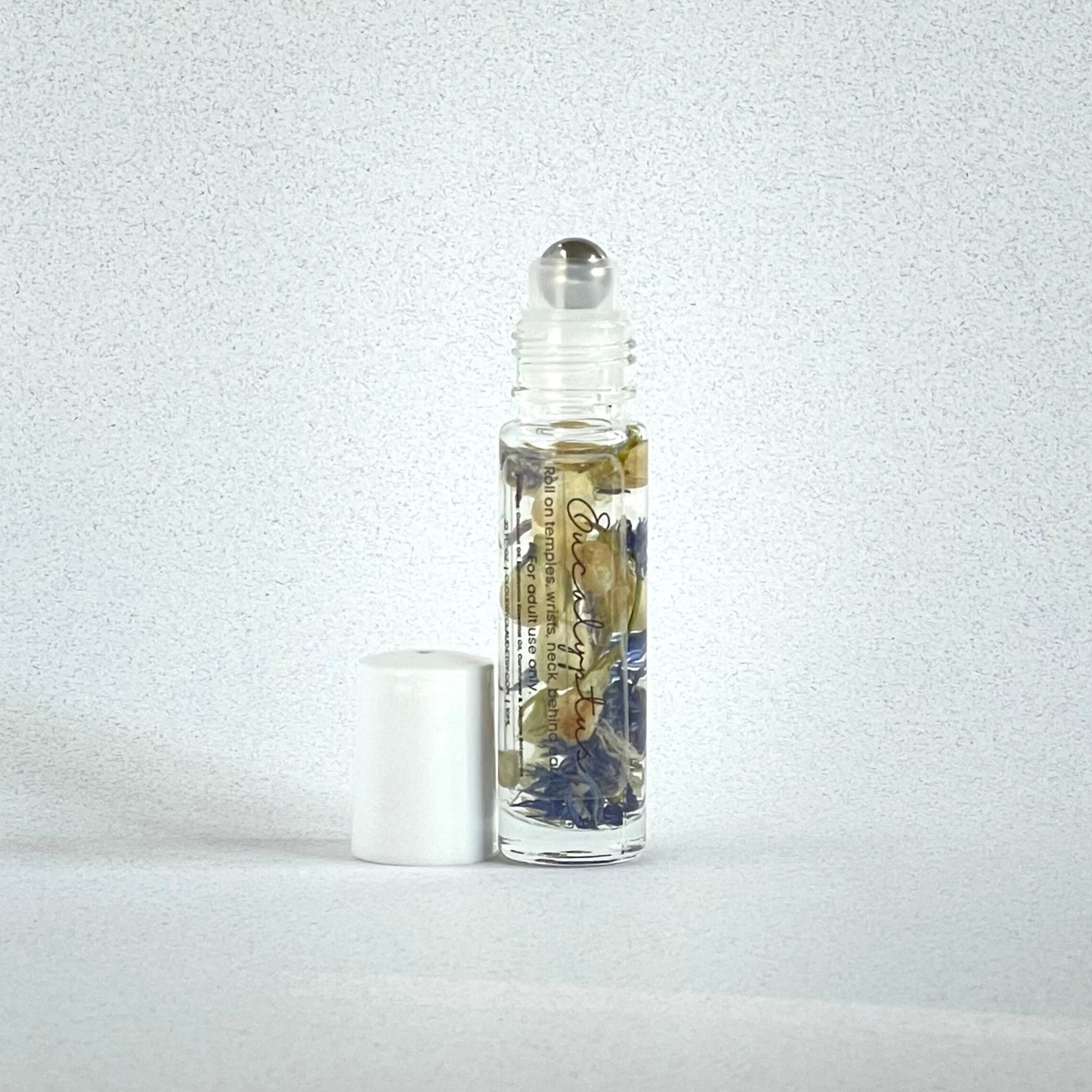 Essential Oil Roller Set, Lavender, Eucalyptus, Orange, Lemongrass ...