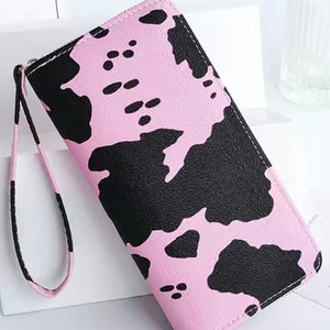 Cow Print Wallet - Etsy