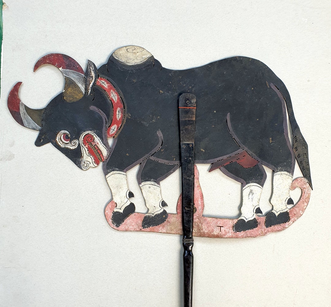 Over 70 Years Old Buffalo Shadow Puppet - Etsy