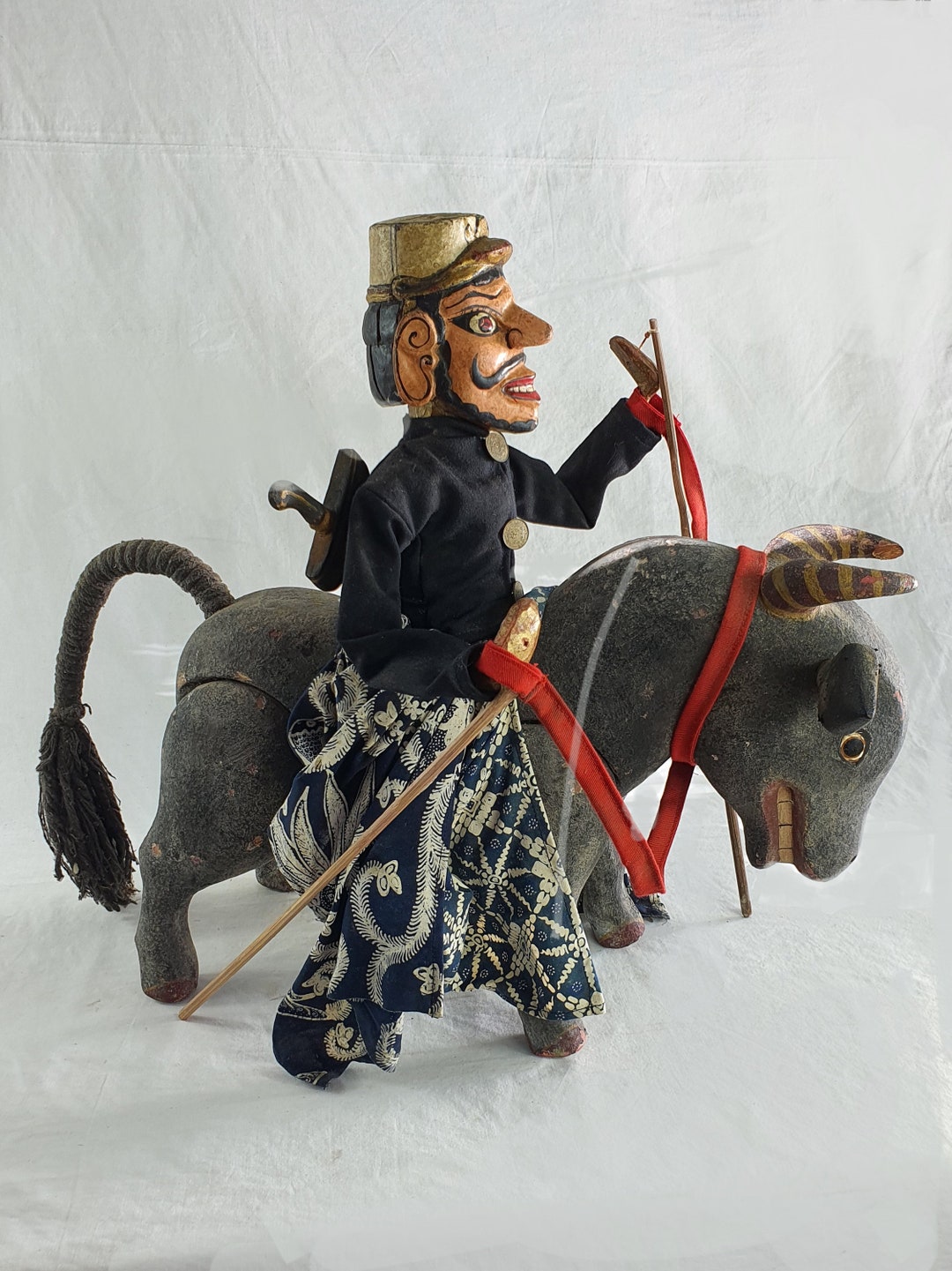 Antique Puppet Riding Bull - Etsy