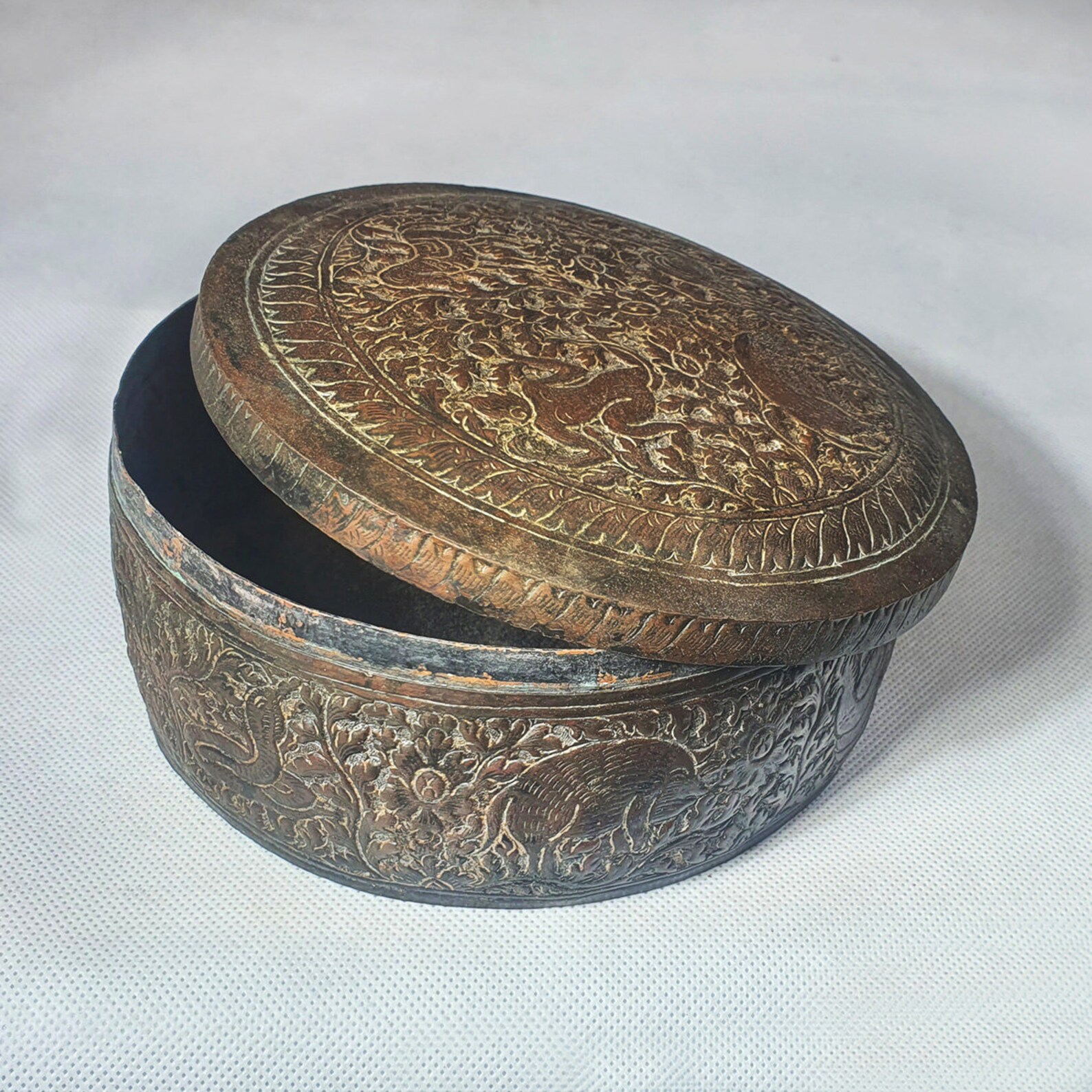 1940s Treasure From Bagan - Handcrafted Copper Box - Etsy