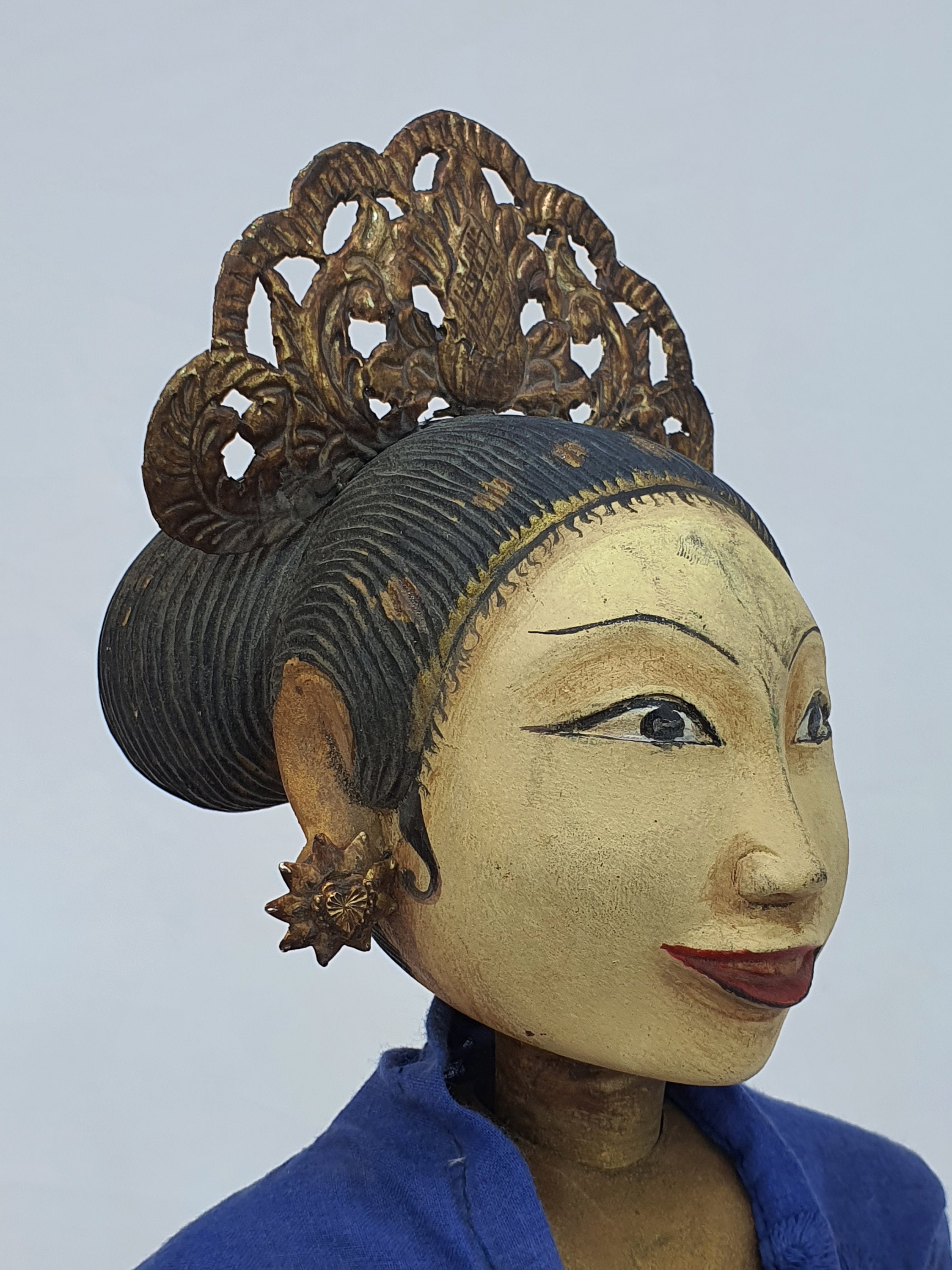Girl Puppet, Hand Puppet, Traditional Indonesian Art - Wayang Gambyong ...