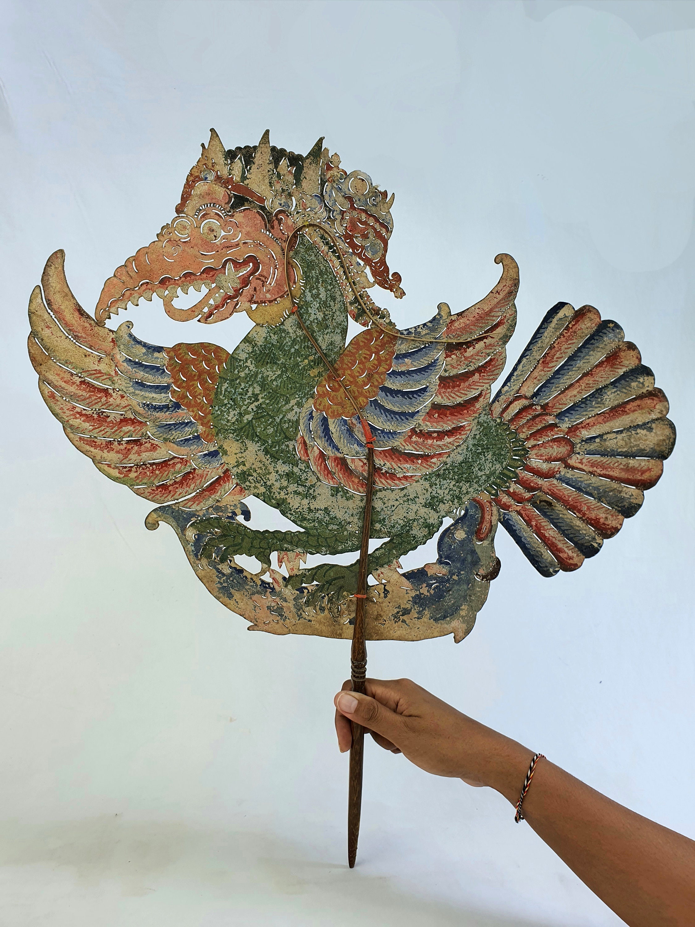 Mythical Animal Antique Collection Jatayu Bird Shadow Puppet From ...