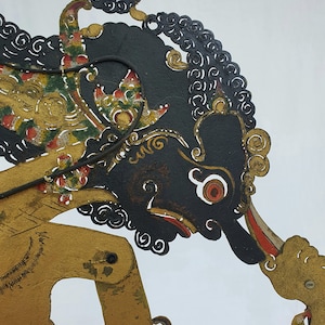 Hand Puppet - Very Fine Javanese Shadow Puppet : "bima" the Power ...