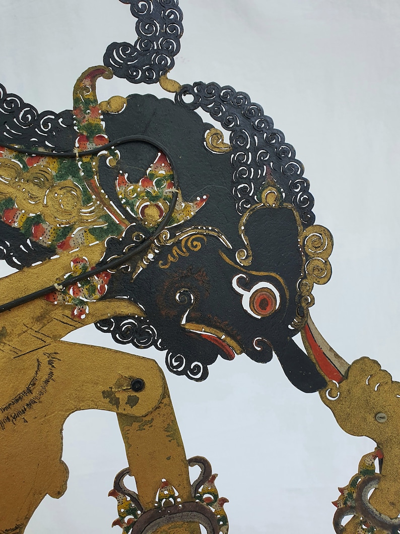 Hand Puppet - Very Fine Javanese Shadow Puppet : "bima" the Power ...