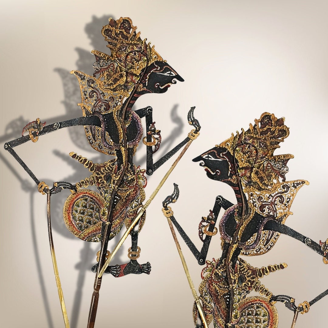 Enchanting Tales: Handcrafted Shadow Puppets of Lord Krishna - Etsy