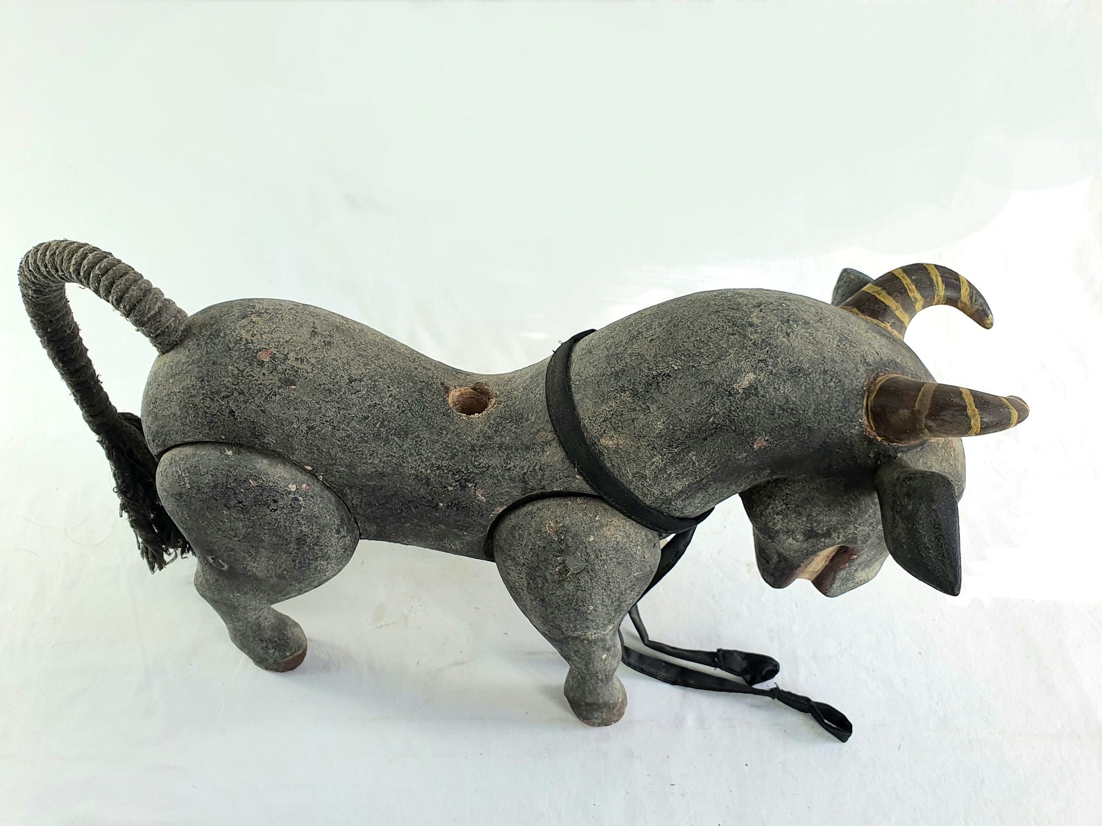 Antique Puppet Riding Bull - Etsy