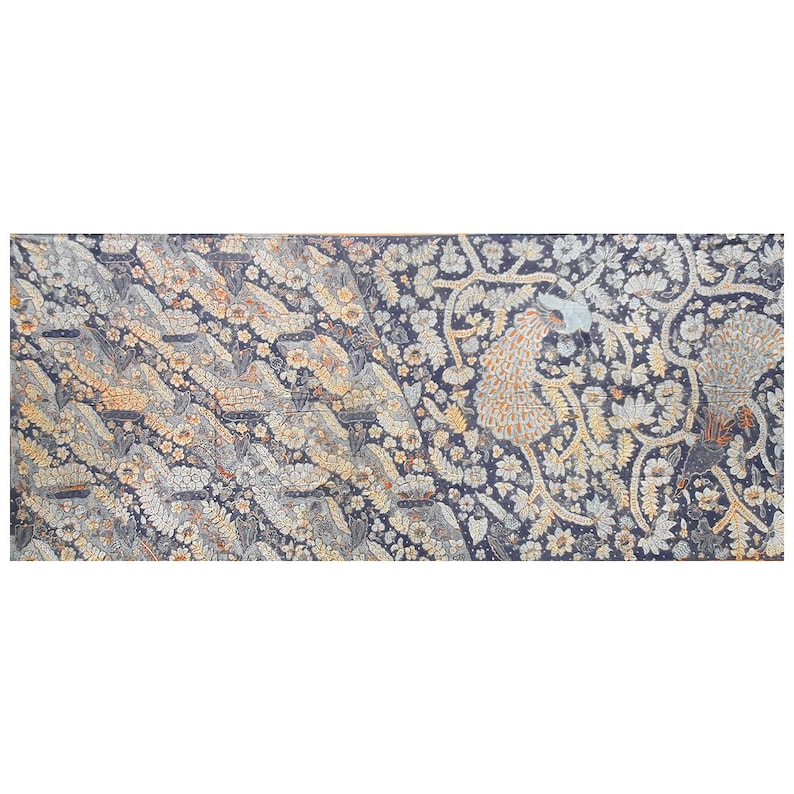 Beautiful Old Batik Tulis With Dancing Peacock on Cecek and Floral ...