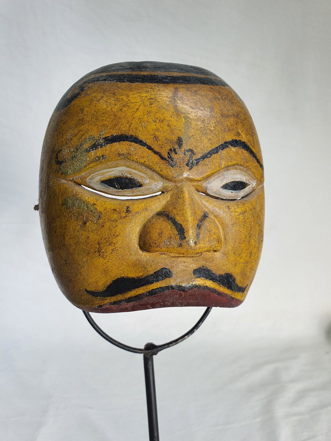 Yellow Mask Antique Collection, Primitive Mask by Theater Art Gallery ...