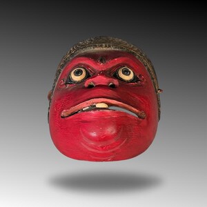 Old Japanese Cepot Mask of Clown -wayang Topeng Wall Art - Etsy