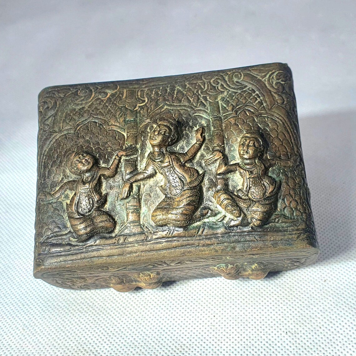 1940s Original Bagan's Copper Box With Deity Figure - Etsy