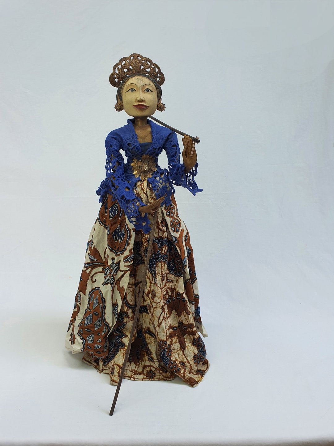 Girl Puppet, Hand Puppet, Traditional Indonesian Art - Wayang Gambyong ...