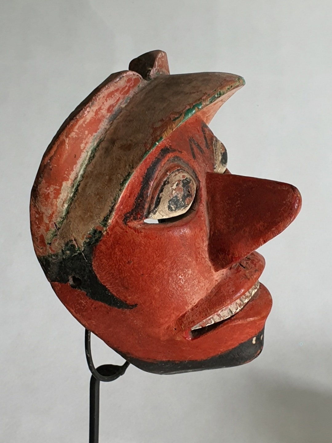Collector Mask, Classic Indonesian Art. Vintage Red Mask, Gift From ...