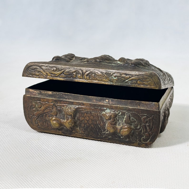 1940s Original Bagan's Copper Box With Deity Figure - Etsy