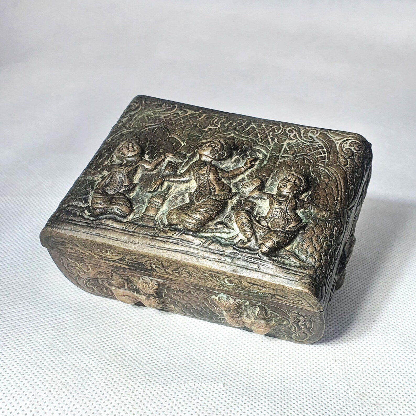 1940s Original Bagan's Copper Box With Deity Figure - Etsy