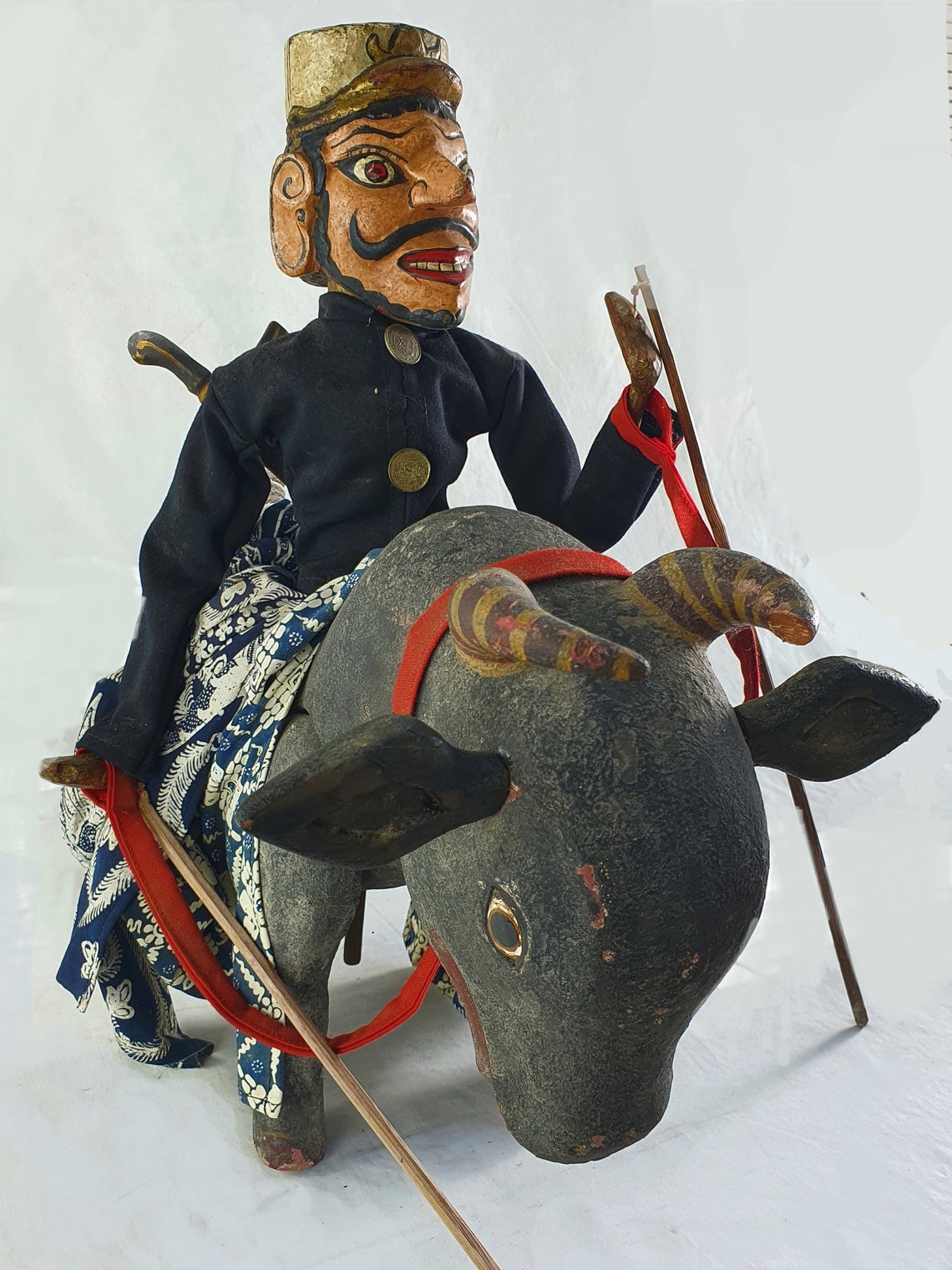 Antique Puppet Riding Bull - Etsy
