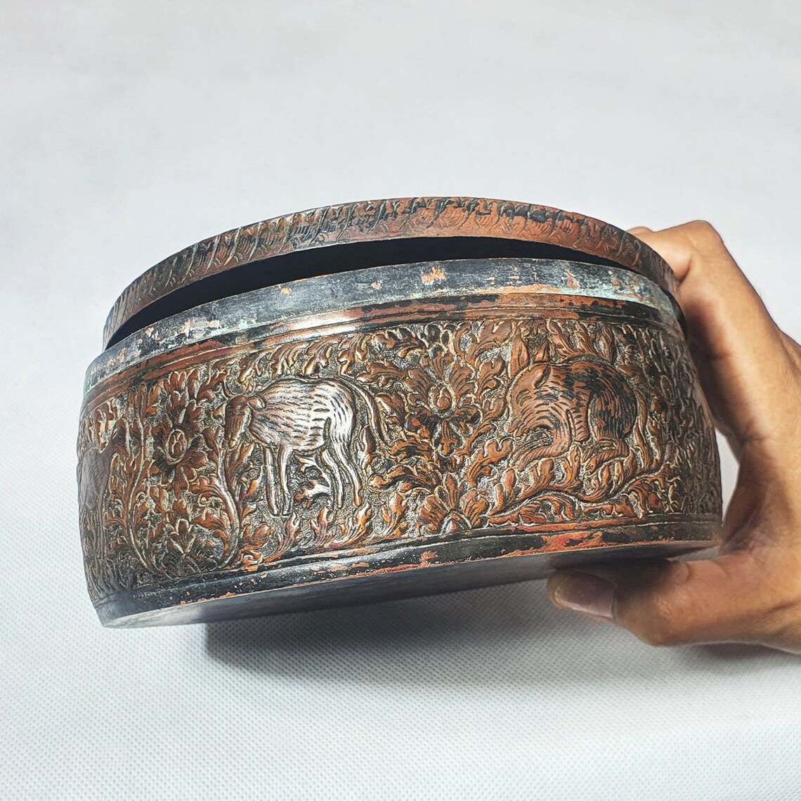 1940s Treasure From Bagan - Handcrafted Copper Box - Etsy