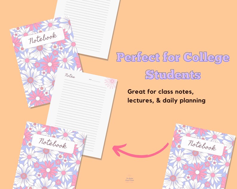 Periwinkle Pastel Wildflower | Prairie Blooms Digital Notebook 6x8 ...