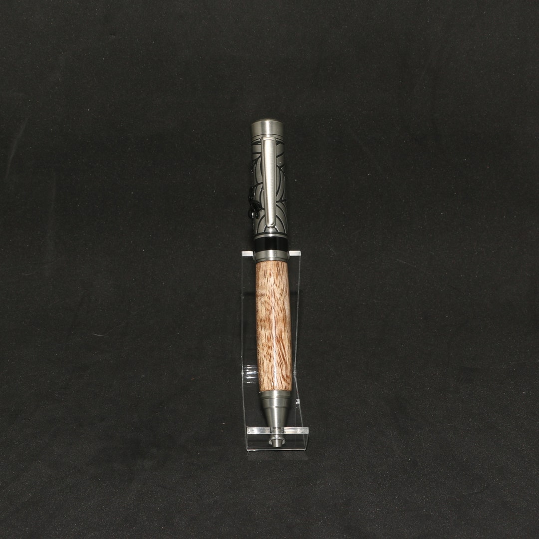 Mango Spider Twist Pen in Antique Pewter and Black Enamel - Etsy