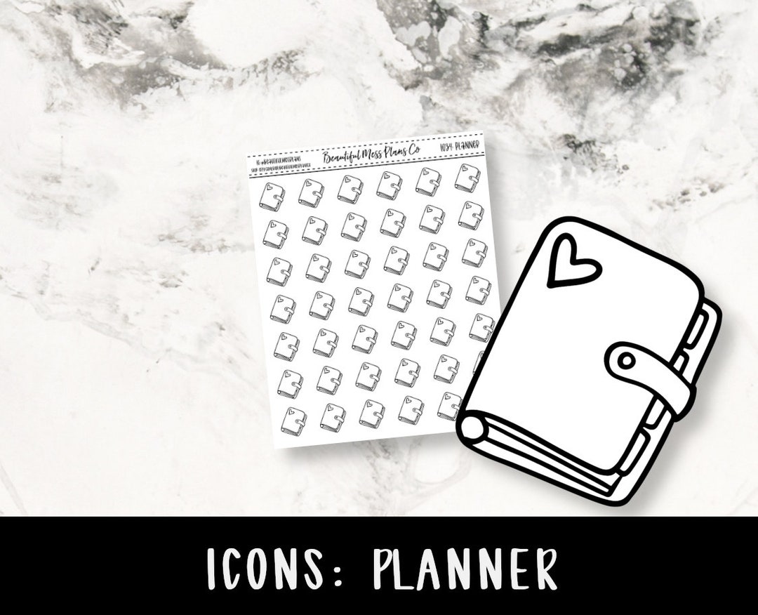 Planner Icons // Functional Stickers - Etsy