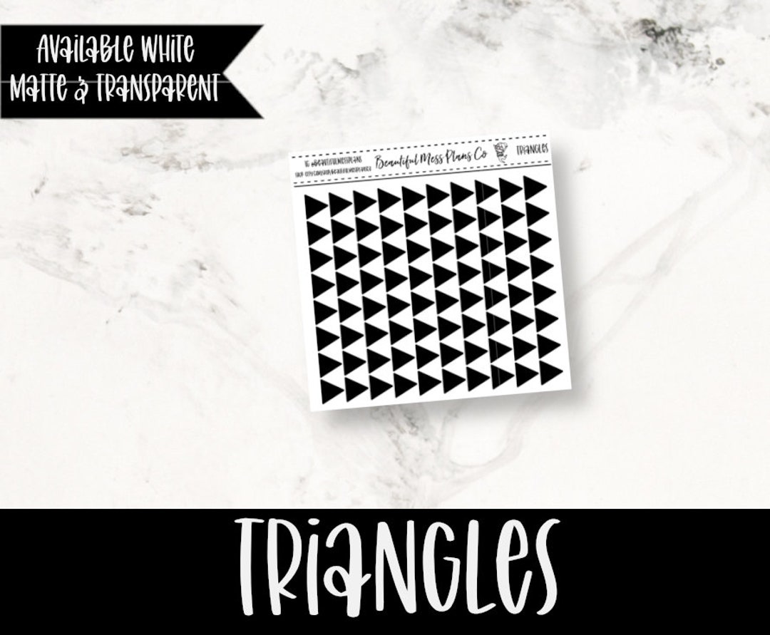 Triangles // Planner Stickers // Functional Stickers - Etsy