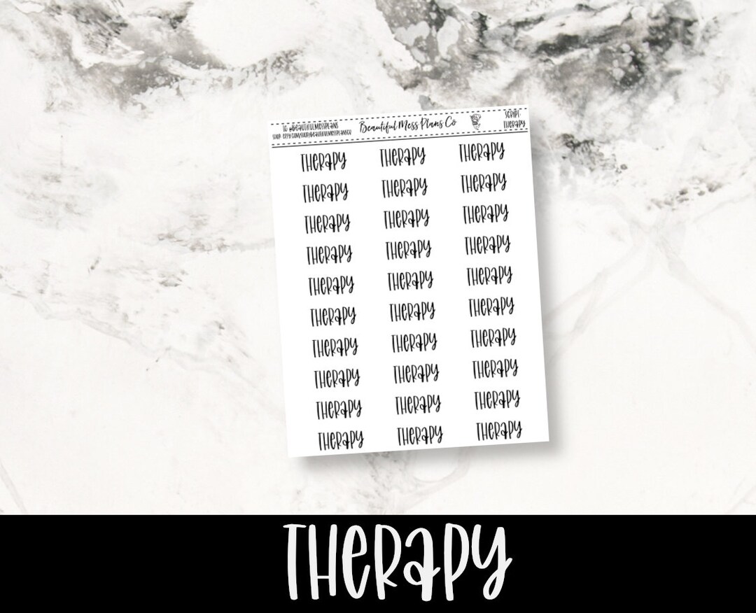 Therapy Planner Stickers // Script Stickers // Wellness Stickers ...