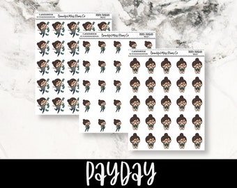 Payday Script Planner Stickers, Fits Erin Condren, Happy Planner and More Planners, Planner ...