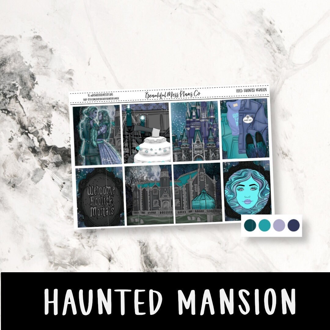 Haunted Mansion // Standard Vertical Planner // Planner - Etsy
