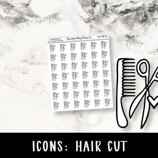 Haircut Stickers - Etsy