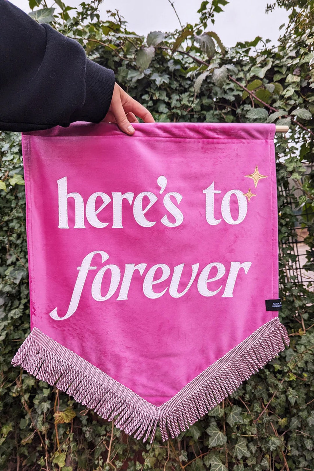 Wedding Sign Velvet Banner Velvet Banner Flag High-quality Applique ...