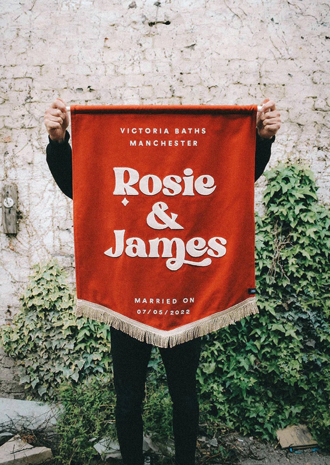 Custom Wedding Velvet Banner by Tara Collette Velvet Banner Flag ...