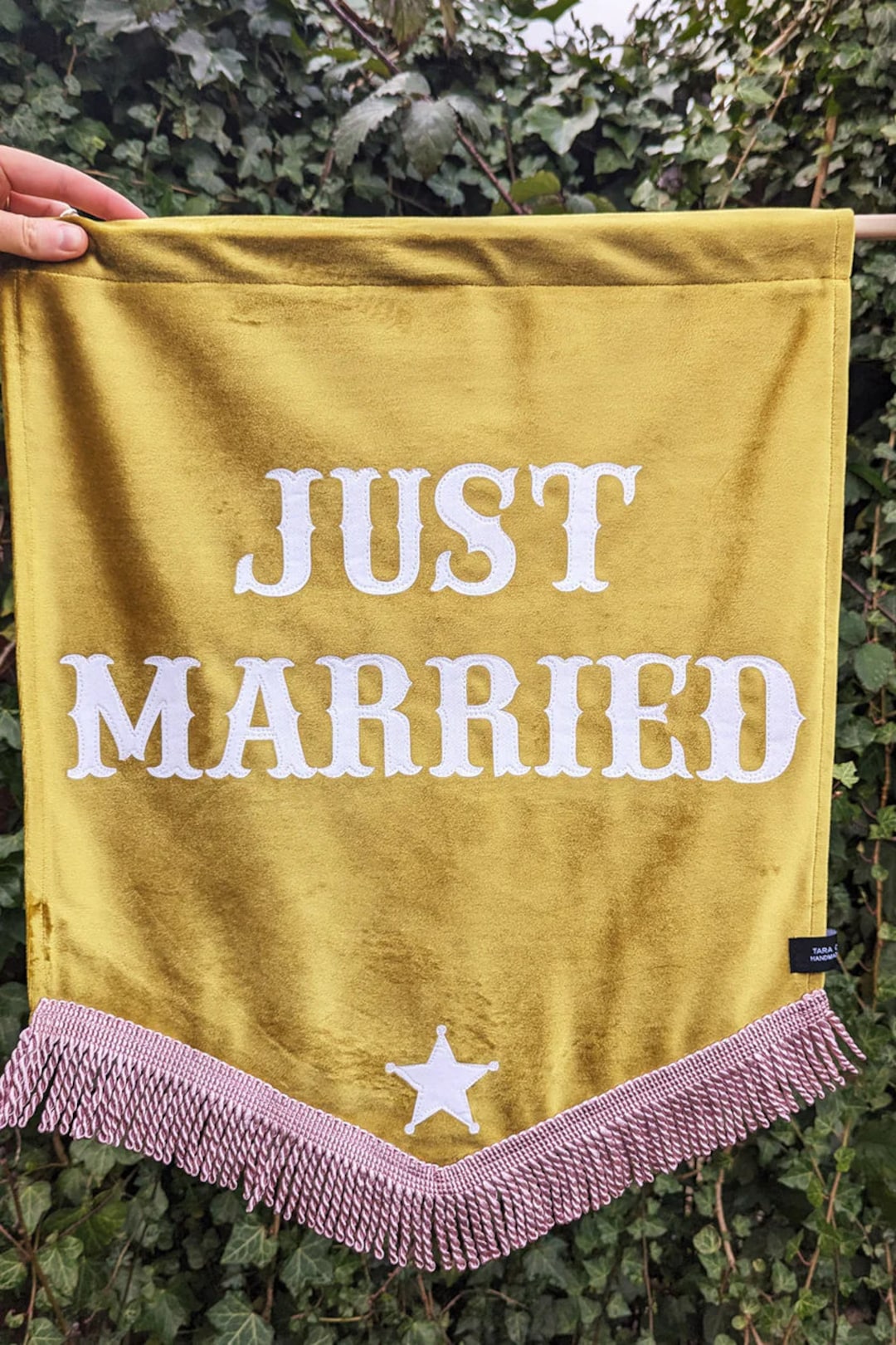 Wedding Sign Velvet Banner Velvet Banner Flag High-quality Applique ...